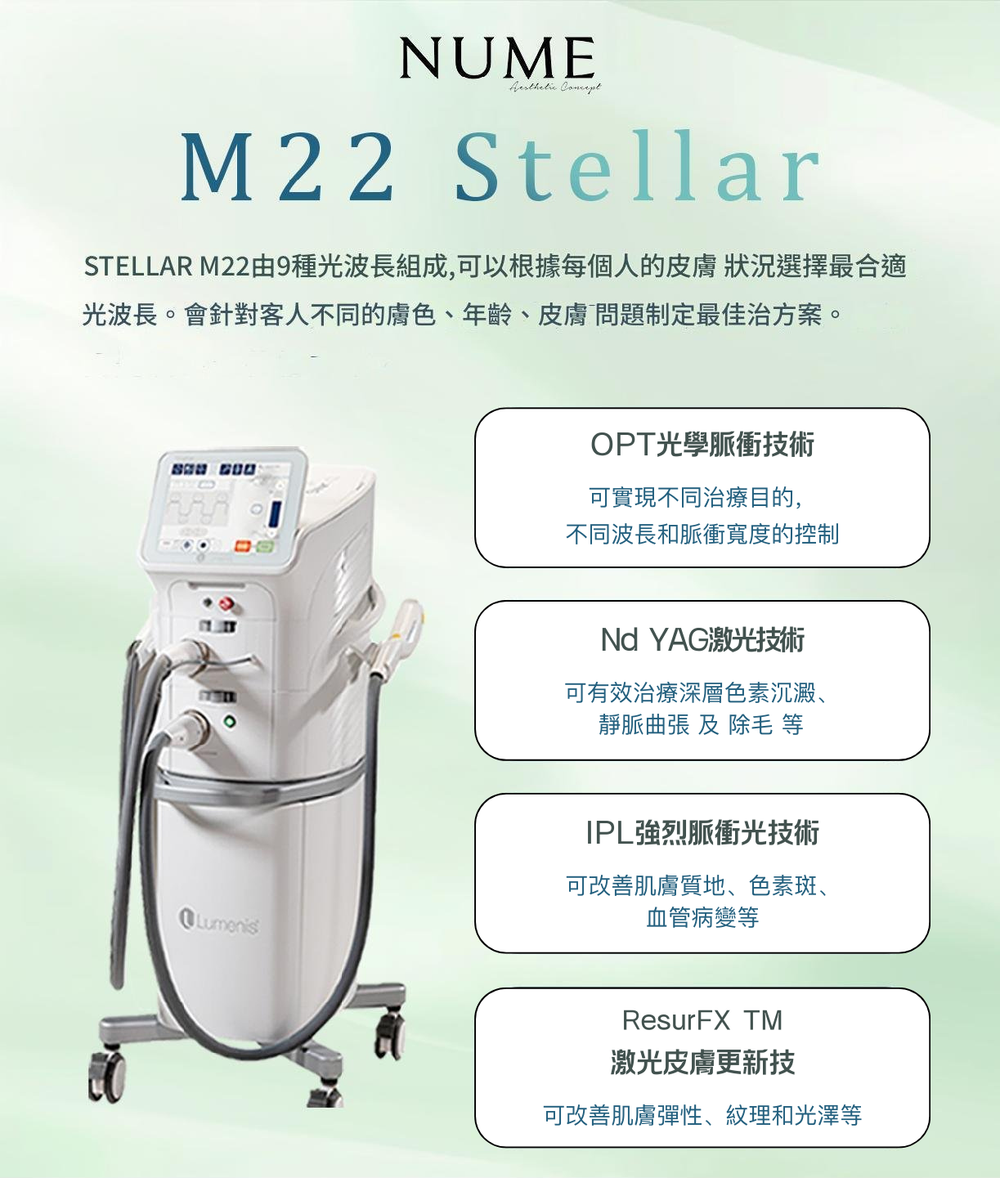 【全港之最】一機全效：年新一代M22 Stellar進階星動光嫩膚 – NuMe